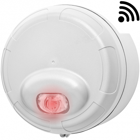 Diffuseur lumineux type 4 radio étanche IP65, certifié EN 54-23 - Blanc ...